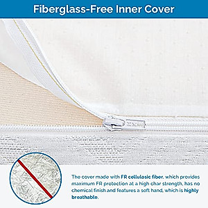 IULULU Memory Foam Mattress 10 Inch Full Size, Medium Firmness Mattress with Fabric Cover, Gel Foam Infused, CertiPUR-US Certified, Suitable for College Dorm, White (CJ-M10-F)