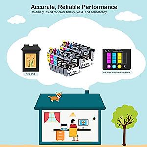 Cartlee 10-Pack Compatible Ink Cartridges Replacement for LC3013 LC-3013 Ink Cartridges BK/C/M/Y LC3011 Ink Cartridges for Brother LC3011 Ink Cartridges for Brother Printer Ink LC3011 (4BK, 2X C/M/Y)