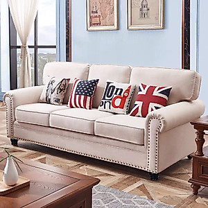 3 Inch Chunky Bun Feet Set of 4 Wood Legs for Furniture Replacement Wooden Black Feet for Sofa Couch Ottoman Screw in