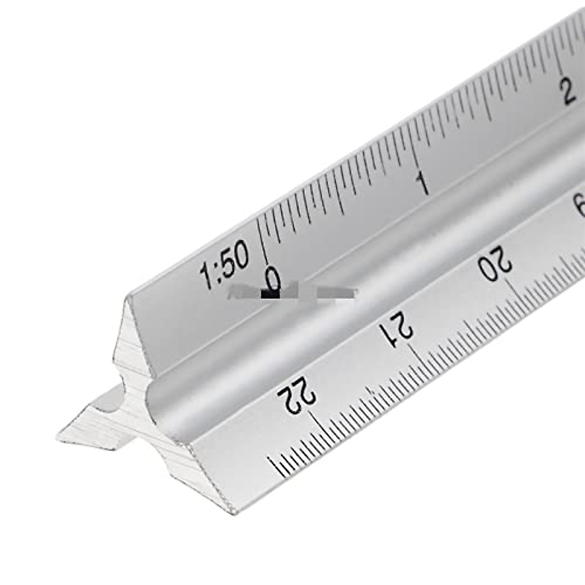 rulers 2pcs 30cm Aluminium Metal Triangle Scale Architect Engineer Technical Ruler Clear Ruler