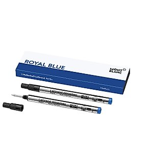 Montblanc Rollerball LeGrand Refills (M) Royal Blue 124503 – Pen Refills for Meisterstück LeGrand Rollerball Pens with a Medium Tip – 2 x Blue Pen Cartridges