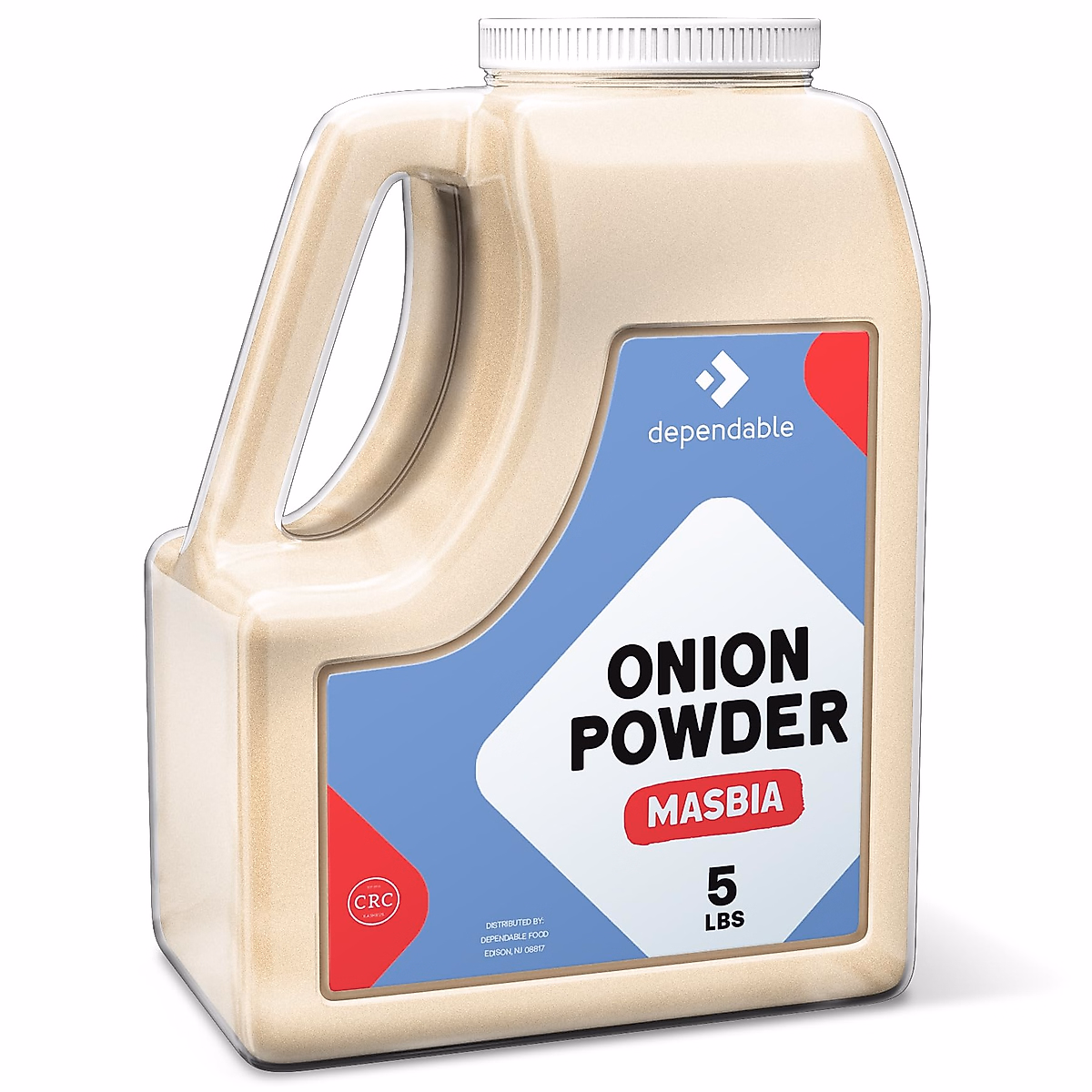 Dependable Food Onion Powder - 5 Lb. Container - Kosher Bulk Seasoning for Chefs, Restaurants, and Culinary Enthusiasts - Perfect for Sauces, Gravies, Soups, Dips & More - 100% Natural, Non-GMO, Granulated Onion Powder