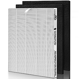 C545 Replacement Filter for Winix C545 Air Purifier Filter S, 1 True HEPA Filter + 2 Activated Carbon Filters Part No. 1712-0096-00 and 2522-0058-00