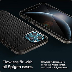Spigen Tempered Glass Screen Protector [GlasTR EZ FIT] designed for iPhone 12 Pro Max (2020) [6.7 inch] [Case Friendly] - 2 Pack