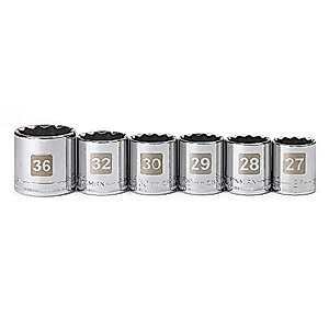 Craftsman Easy To Read Socket Accessory Set Metric 1/2 in. Drive 27 mm