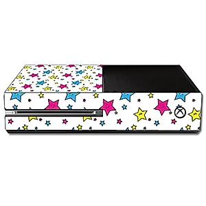 MightySkins Skin Compatible with Microsoft Xbox One - Smiley Stars | Protective, Durable, and Unique Vinyl Decal wrap Cover | Easy to Apply, Remove, and Change Styles | Made in The USA