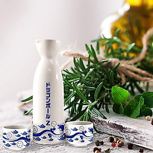 JUST FUNKY Dragon Ball Z Shenron Mug, 10 oz Carafe and 2 oz Cup, Single Color Design (Officially Licensed)