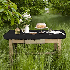 Covers & All Rectangle Table Top Cover, 12 Oz Waterproof UV & Weather Resistant Patio Table Cover, Outdoor Table Cover for Patio Furniture (70" L x 35" W x 5" H, Black)