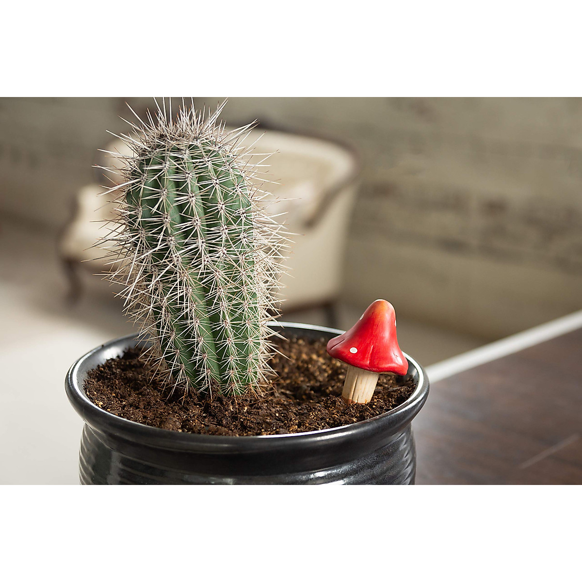 VYV Wellness LLC Self-Watering Terracotta Mushroom Planters - Automatic Plant Waterers for Potted & Hanging Plants - 6 Pack