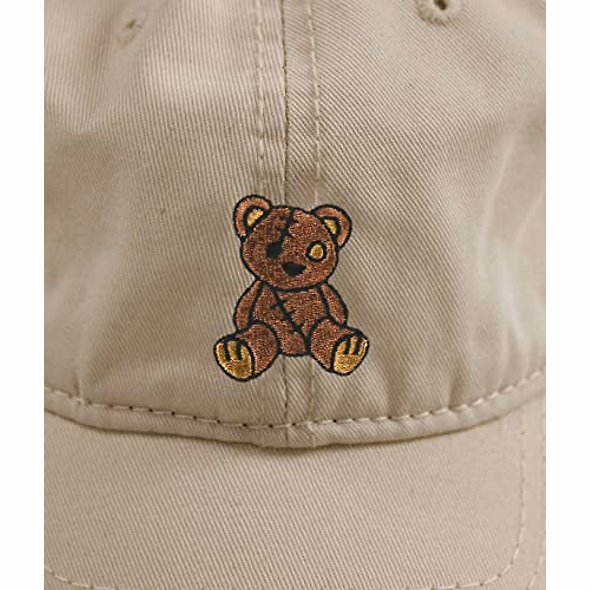 Riot Society Teddy Bear Embroidered Dad Hat - Sand, One Size