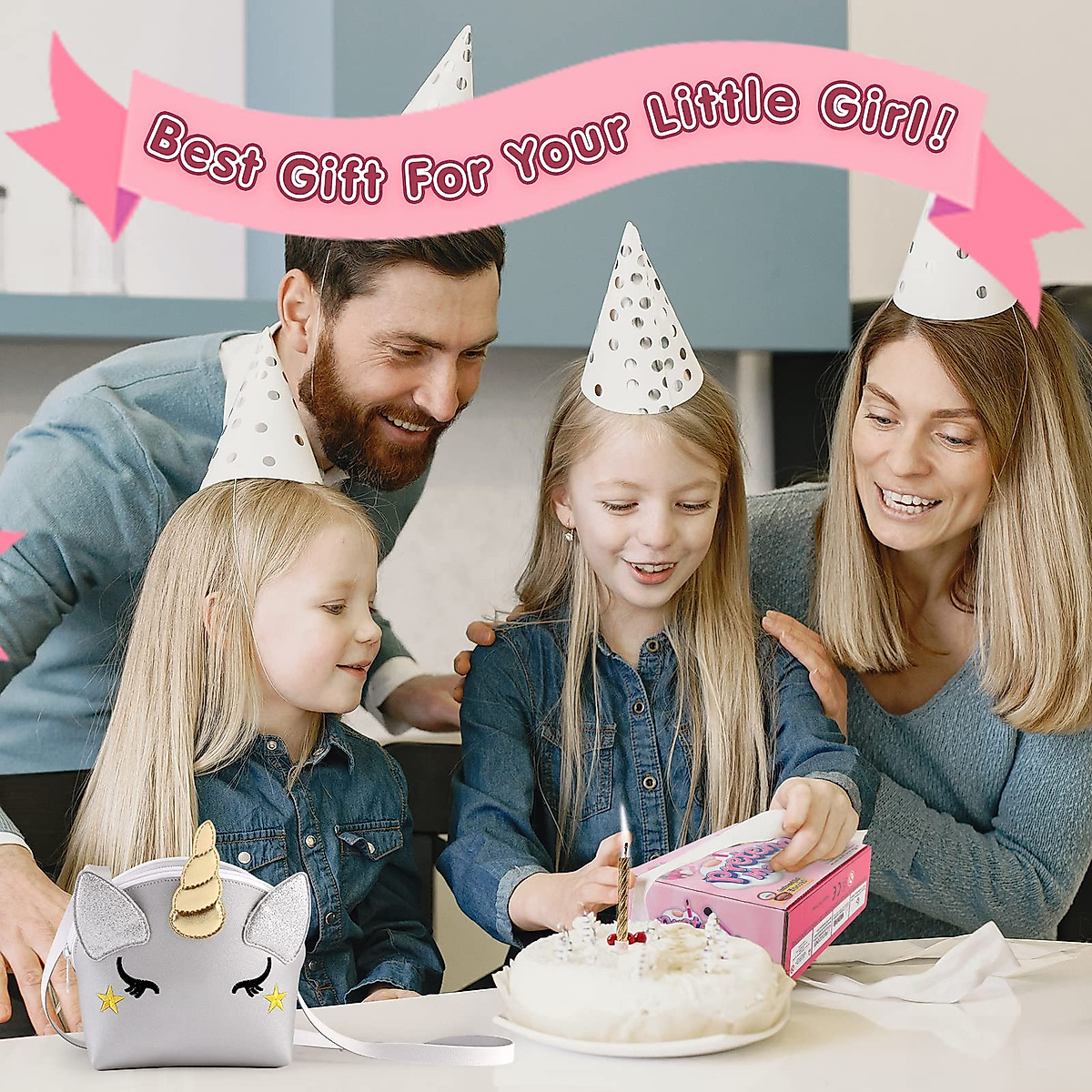 Kids Makeup Kit for Girl,BTEC Pretend Makeup for Toddlers,20 Pack Fake Play Makeup for Little Girls Age 3 4 5 6 7 Birthday Gift