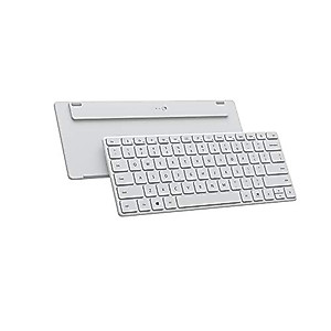 Microsoft Designer Compact Keyboard - Glacier. Standalone Wireless Bluetooth Keyboard. Compatible with Bluetooth Enabled PCs/Mac