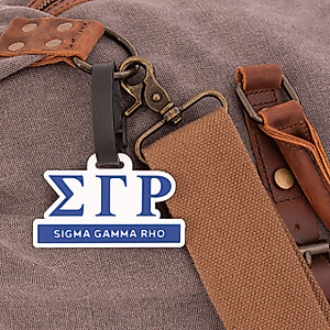 Desert Cactus Sigma Gamma Rho Luggage Tag Sorority Bag (PVC Luggage Tag - Letter Name)