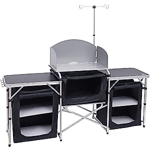 Nice C Camping Kitchen Station + Low Beach Chair