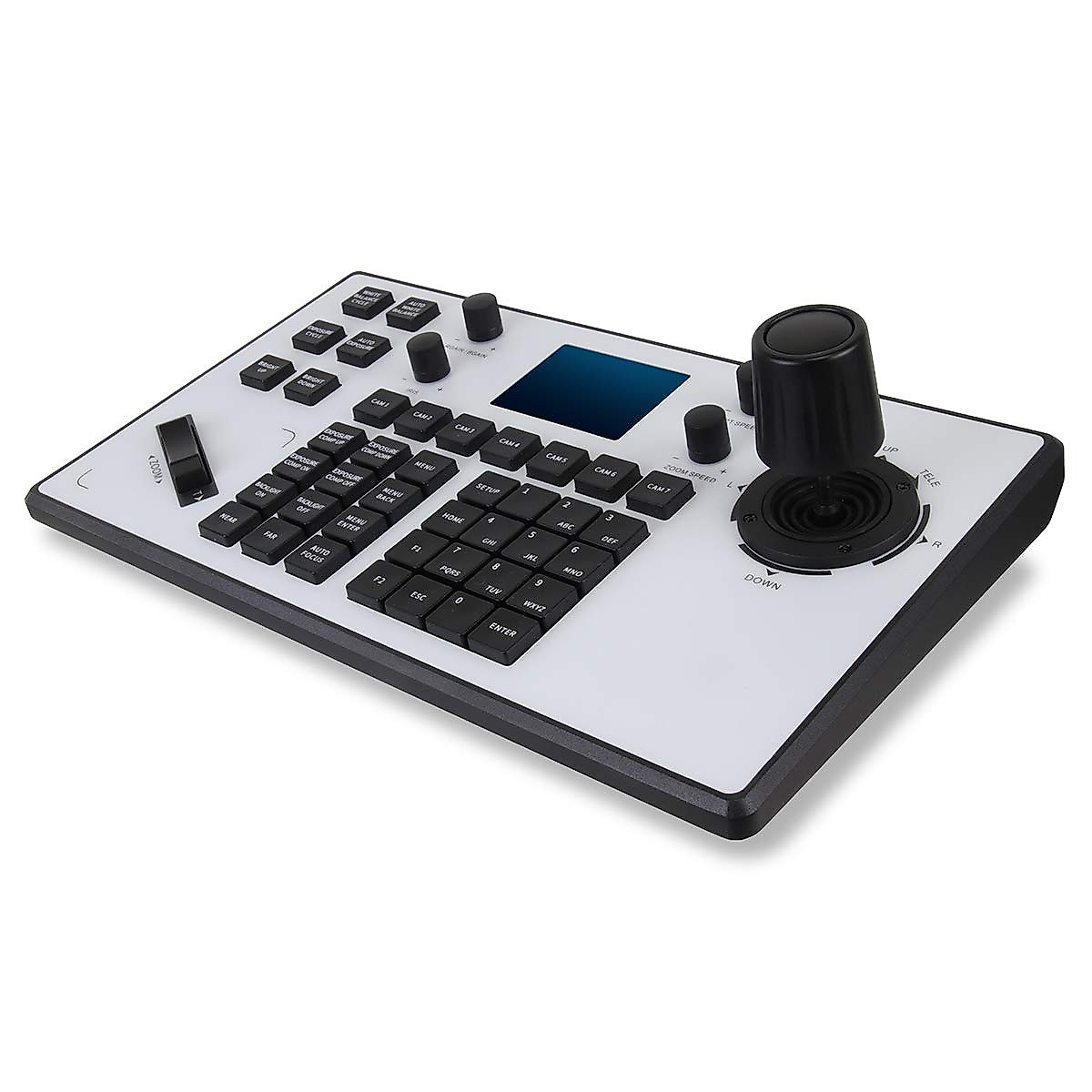 Yuanyang PTZ Joystick Controller RS232 RS422 IP PTZ Keyboard Controller for Video Conference Cameras Support VISCA ONVIF, PELCO Protocol