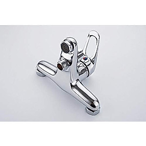 Kitchen Taps Bathtub Faucet Shower 1 Set Bathroom Fixture Chrome Plated Shower Faucet Bathtub Faucets Brass Head Outlet Pipe