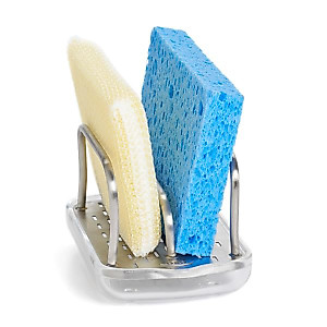 OXO Good Grips Stainless Steel Sponge Holder,Black