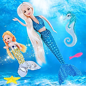 BETTINA Mermaids Princess Doll with Little Mermaid Doll & Seahorse Play Set | Mermaid Gifts for Girls|Mermaid Toys for 3 to 7 Year Olds