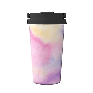 WANGXUEE Rainbow. Print 500ml Stainless Steel Travel Tumbler Double Wall Vacuum Insulated Coffee Mug