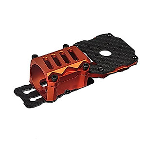 ZHIPAIJI RC Drone Mount 25mm Metal multicopter Motor seat quadrocopter kit for Tarot 810/960 T18 Tarot 25mm Carbon Helicopter Engine Mount (Color : Orange)