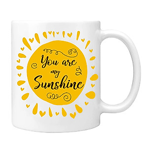 I Love You Mug, You Are My Sunshine Mug, Romantic Coffee Mug, Best Valentine Gift for Her, I Love You Gift for Her, Valentine Gift for Couples, White 11oz