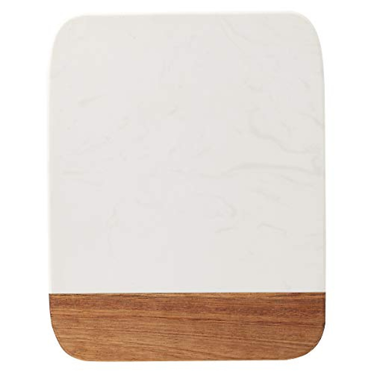 Christian Art Gifts Better Together - Mr. & Mrs. Marble and Acacia Wood Cheese Board, Better Together Collection