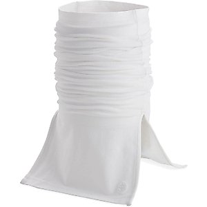 Coolibar UPF 50+ Men's Women's Key West Sun Neck Gaiter - Sun Protective (Small/Medium- White)