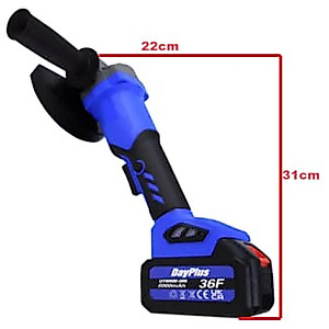 115MM Cordless Angle Grinder,Brushless Motor Grinder,Rechargeable Lithium Angle Grinder w/21V 3.0Ah Li-Ion Battery & Charger 4-1/2'' Saw Blade,10000 rpm for Cutting, Polishing,Grinding Woodworking