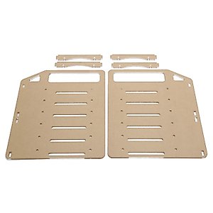 3.5in Hard Drive Bracket, Acrylic Hard Drive Bracket, DIY 3.5in Hard Disk Shelf HDD Transparent Cage, Support Fix Six 3.5 inch Hard Drives and Two 8cm Fans