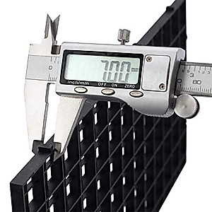 OIIKI 4 PCS Egg Crate for Aquarium, Fish Tank Bottom Isolation, Grid Tank Divider Tray for Mixed Breeding(Black)