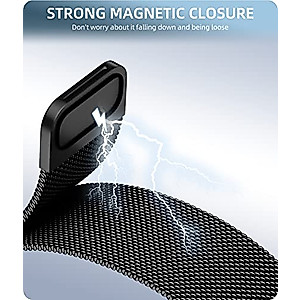 Zedoli No Gap Metal Bands Compatible with Samsung Galaxy Watch 6 band/Watch 5/Galaxy Watch 4 Band 40mm 44mm/Galaxy Watch 5 Pro Band 45mm/Watch 4 Classic Band/Watch 6 Classic Band 43mm 47mm Men Women