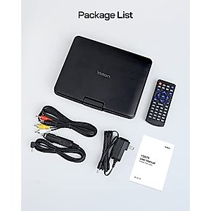 YOTON 9.5" Portable DVD Player for Kids and Car, 7.5" Swivel HD Screen with 4-6 Hours Built-in Battery, Support Sync Screen to TV, Support SD Card/USB/Multiple Disc Formats