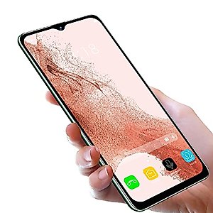 PUSOKEI S22 Ultra Smartphone, Unlocked Android Cell Phone, with 6.4in HD Screen, 4G Mobile Phone, Dual Sim, 6800mAh, Fingerprint Lock, Face ID, BT, FM, WiFi(Green)
