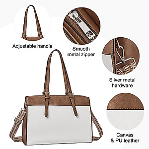 CLUCI Small Sling Bag Bundles with Laptop Tote Bag for women