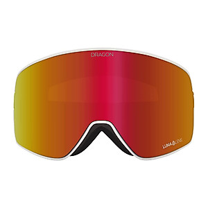 Dragon Alliance Mens NFX2 Snow Goggles, Thecalm/Lumalens Red Ion, Lumalens Rose, OFA