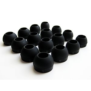 16 pcs (B-4sz) Comfort Soft Replacement Set Eartips Earbuds Eargels Compatible with JVC in Ear Earphones Headphones