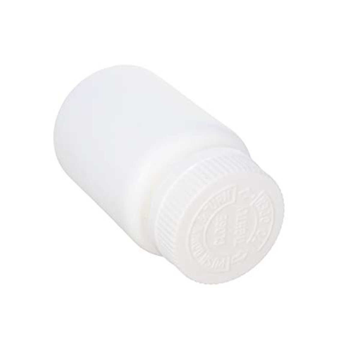 Othmro PE Plastic Lab Chemical Reagent Bottles 5pcs, 51ml/1.72oz Wide Mouth 28mmID Round Sample Liquid Storage Container Sealing Bottles White with Cap