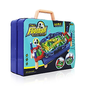 Football Table Interactive Game Soccer Games Table Foosball Table for Boy Adults Kids Family Game Night Fun Mini Foosball Indoor Outdoor Party Games Toys Gifts