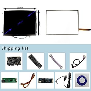 VSDISPLAY 10.4" 10.4 Inch 1024x768 IPS LCD Screen VS104T-003A with Touch Panel VS104TP-A1 & HD-MI Audio LCD Controller Board