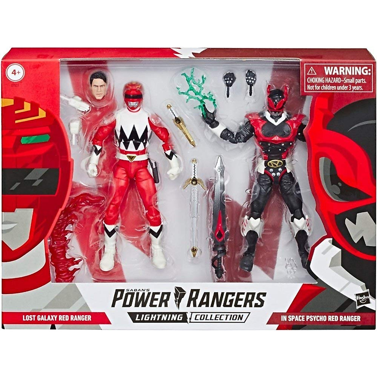 Power Rangers Lightning Collection in Space Psycho Red Ranger and Lost Galaxy Red Ranger 6-Inch Action Figures
