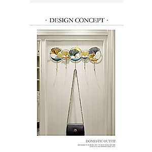 BBSJ Nordic Bedroom Door Back Hook Fashion Entry Porch Coat Hook Free Punching Metal Coat Hook Wall Hanging