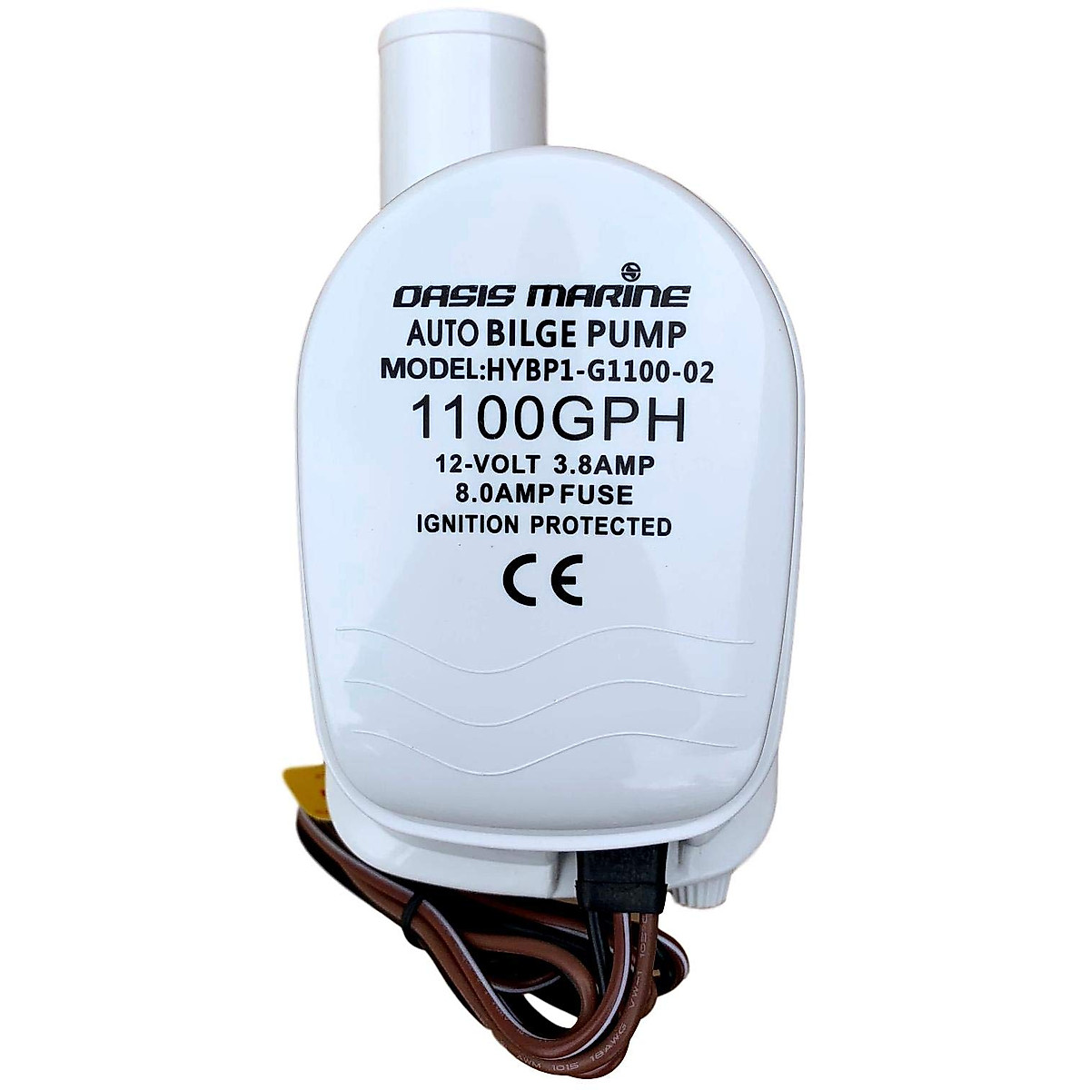 OASIS MARINE Automatic bilge pump (1100 GPH 1-1/8" hose outlet)