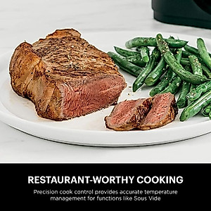 Ninja FD302 Foodi 11-in-1 Pro 6.5 qt. Pressure Cooker & Air Fryer that Steams, Slow Cooks, Sears, Sautés, Dehydrates & More, with 4.6 qt. Crisper Plate, Nesting Broil Rack & Recipe Book, Silver/Black