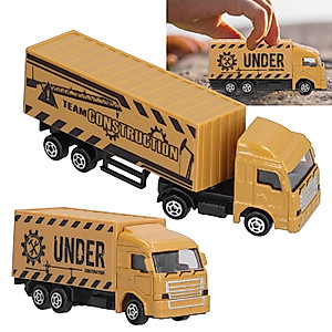 Simulation Mine Truck Model, Alloy Construction Engineering Trucks Model Big Trailer Transport Vehicle Static Car Model Toy
