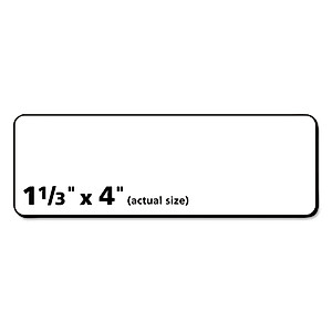 Avery 5262 Easy Peel Mailing Address Labels, Laser, 1-1/3 x 4, White, 350/Pack