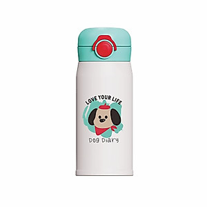 IRNATO Family Size Thermos Mug 316 Stainless Steel With Handle, Leak-proof, Can Be Freely Matched With Family Combinations, Cute Pet Logo, Easy To Carry, Full Of Flowers And Cute Pets12OZ,20OZ,40OZ
