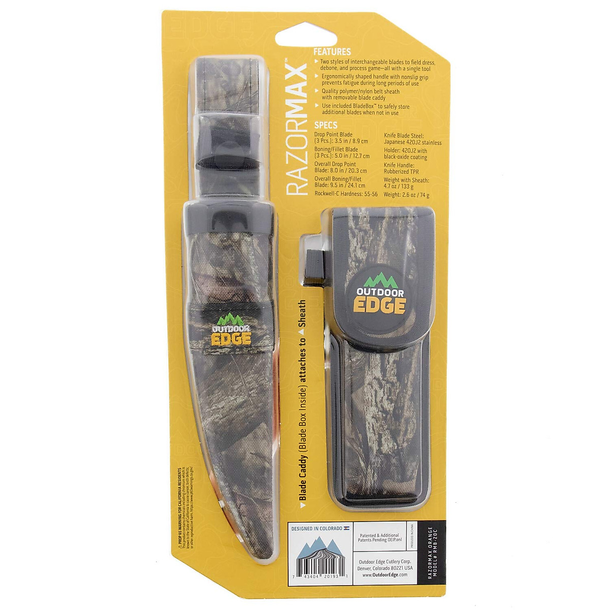 Outdoor Edge Razormax Knife Orange