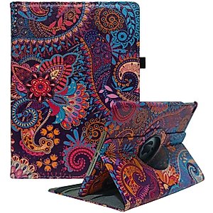 iPad Case Fit 2018/2017 iPad 9.7 6th/5th Generation - 360 Degree Rotating iPad Air Case Cover with Auto Wake/Sleep Compatible with Apple iPad 9.7 Inch 2018/2017 (National Wind)