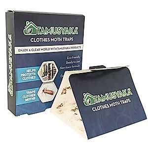 Clothes Moth Traps (6 Count) with Pheromones Lure, Powerful Moth Traps For House, wool clothes and carpet