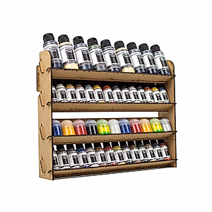 PROSCALE Paint Rack for model paints. Hobby craft Citadel Vallejo Tamiya Army wall paint rack stand paint holder organiser Miniature warhammer paint storage Model painting station (Universal)